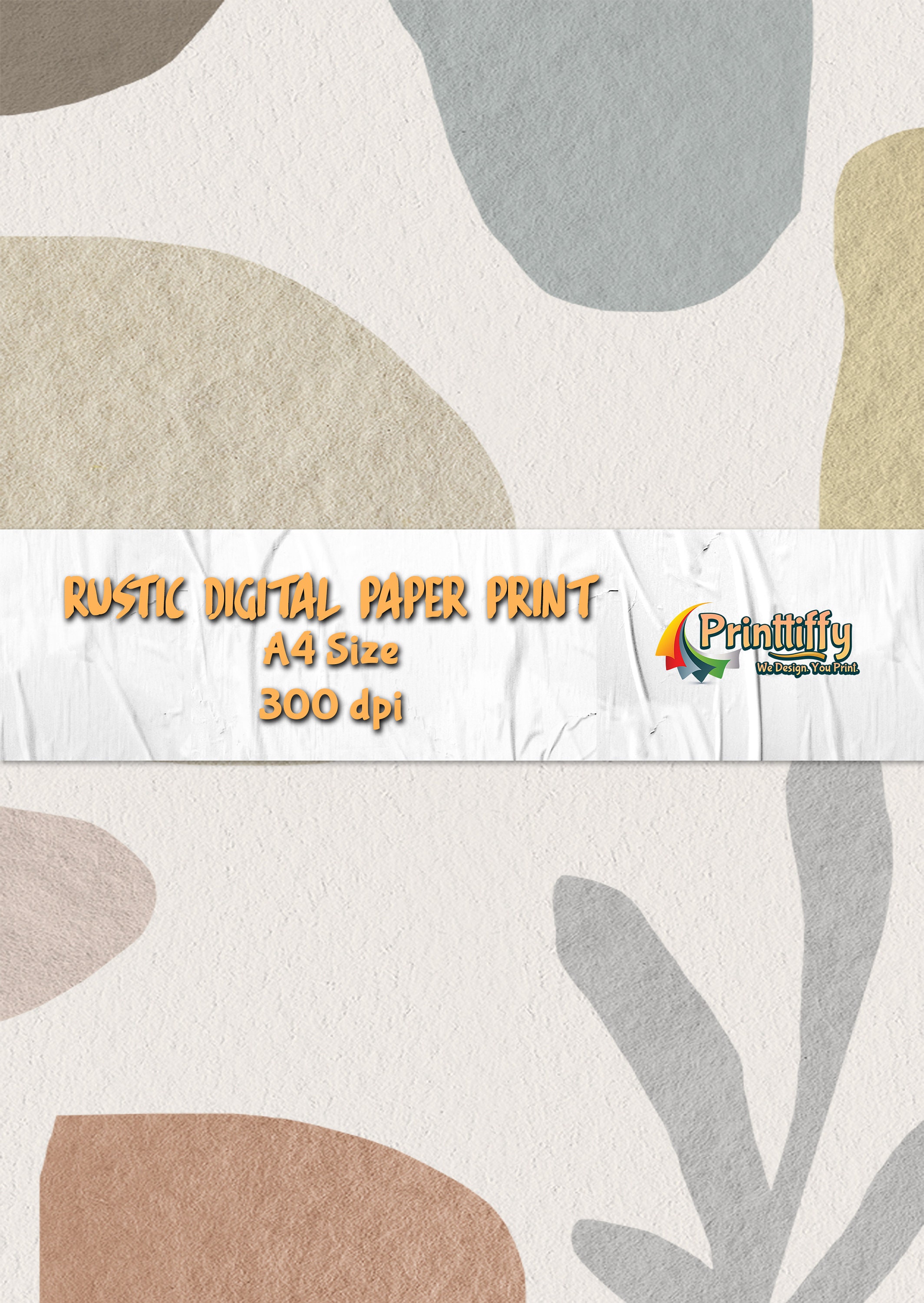 Rustic Writing Paper Digital Paper Pastel Stone Prints A4 Size 5pk ...