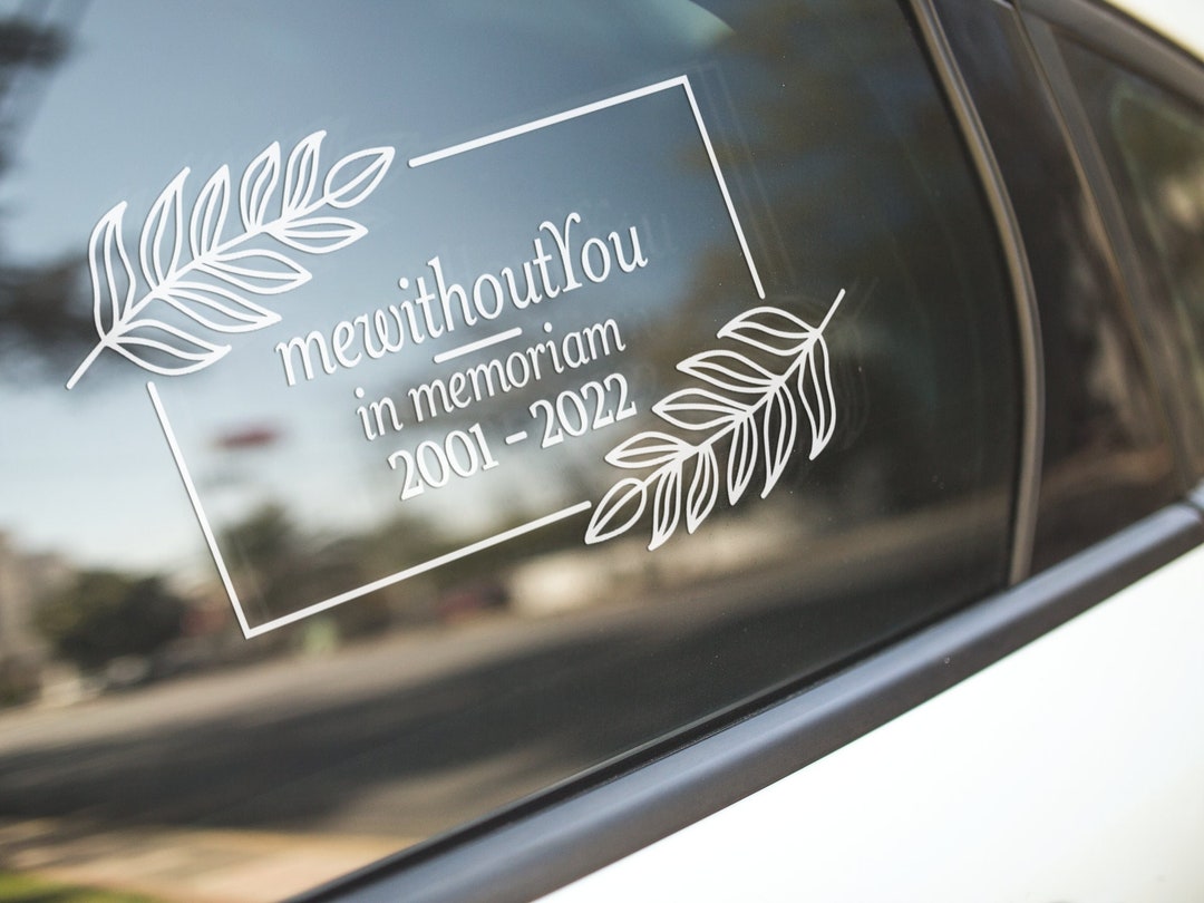 Mewithoutyou Memorial Sticker - Leaves - Sticker for Car, Vinyl Sticker ...