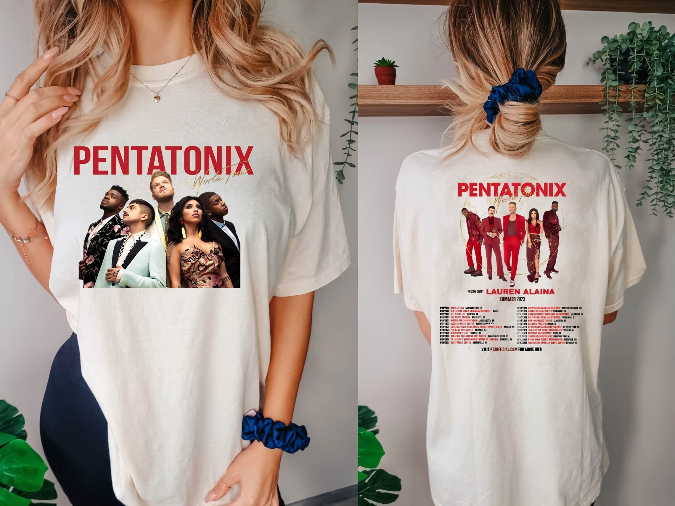 Pentatonix 2023 World Tour Band Tee Vintage Concert T Shirt Sold By
