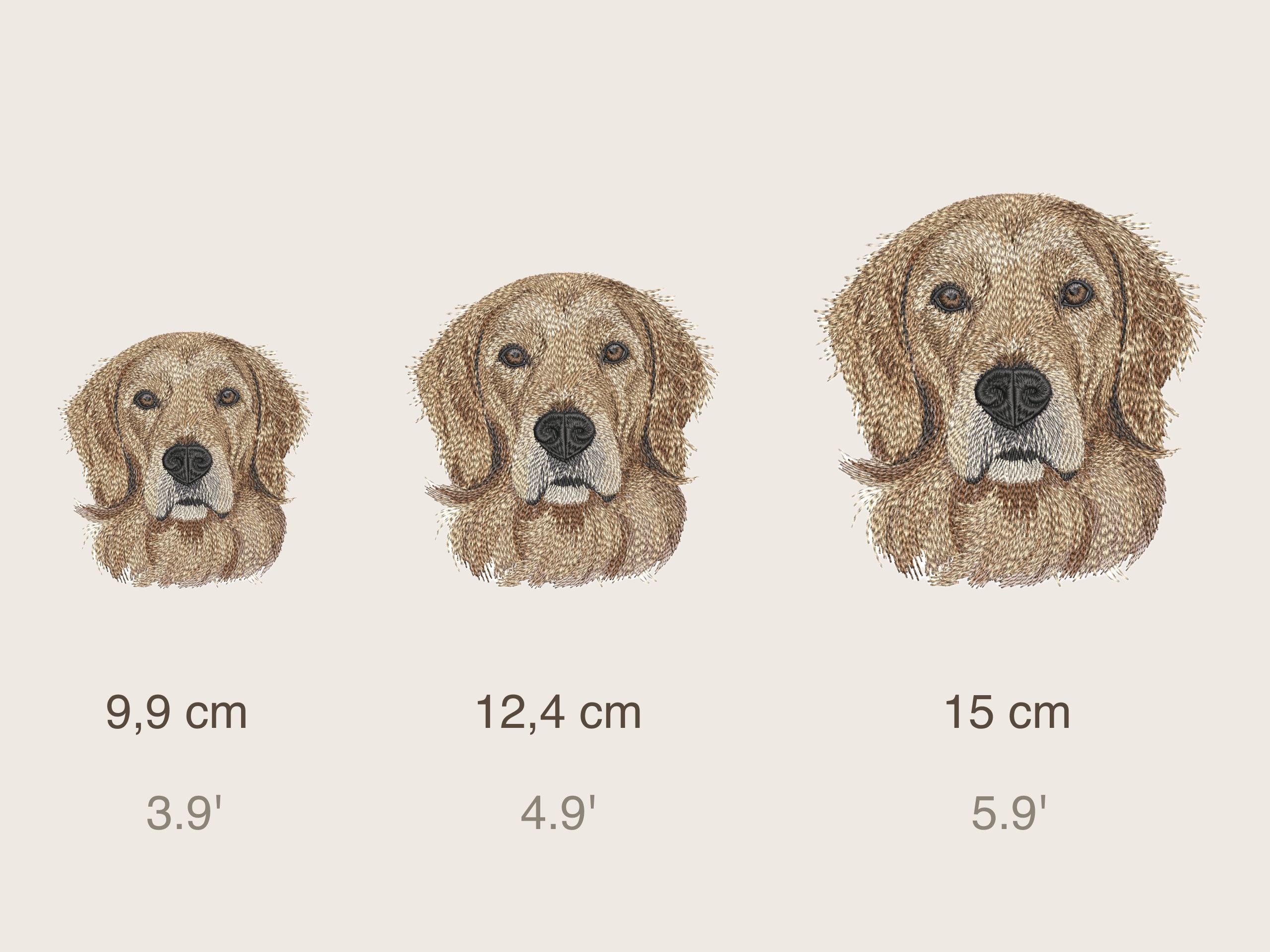 GOLDEN RETRIEVER Digital Embroidery Design – Instant Download - Etsy