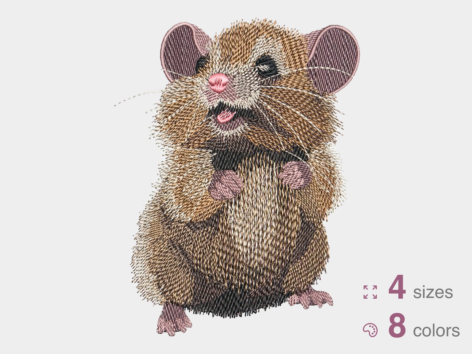 Hamster Machine Embroidery Design – 4 Sizes (digital Download) - Etsy ...