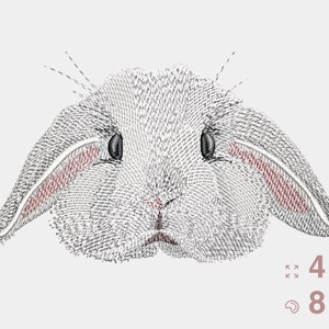 RABBIT Machine Embroidery Design-instant DOWNLOAD - Etsy