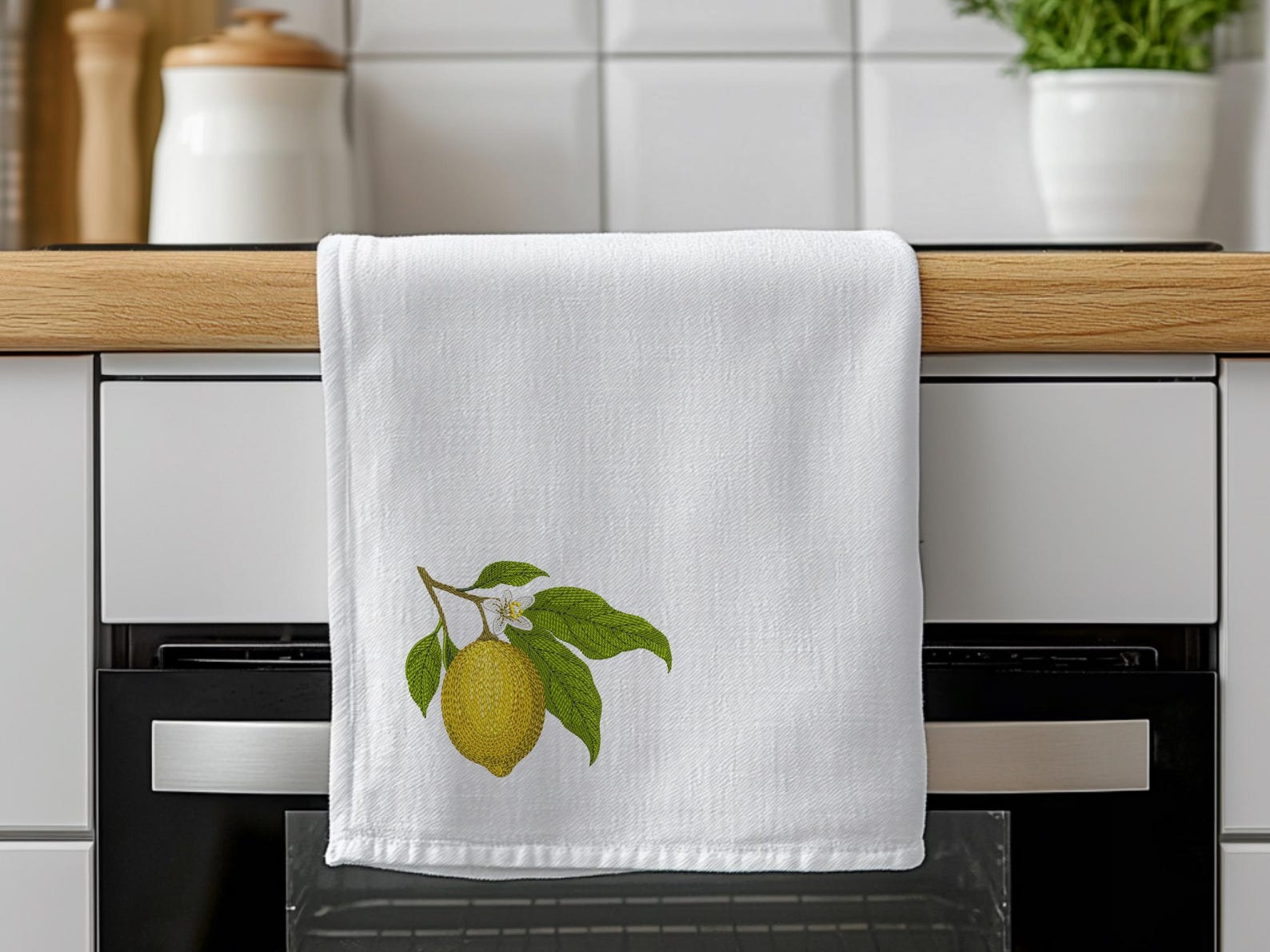 Lemon Branch Machine Embroidery Design – Summer Citrus Fruit With ...