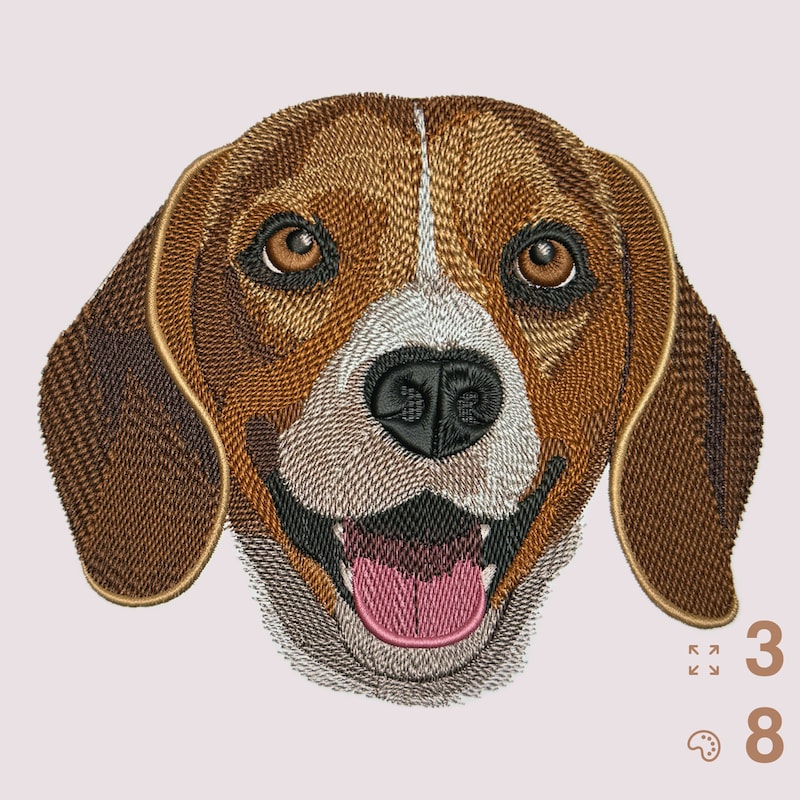 Beagle Embroidery - Etsy