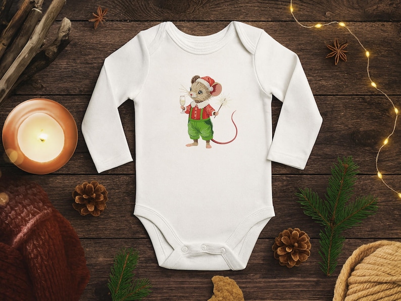 Christmas Mouse Embroidery Design: Festive Holiday Animal (digital ...