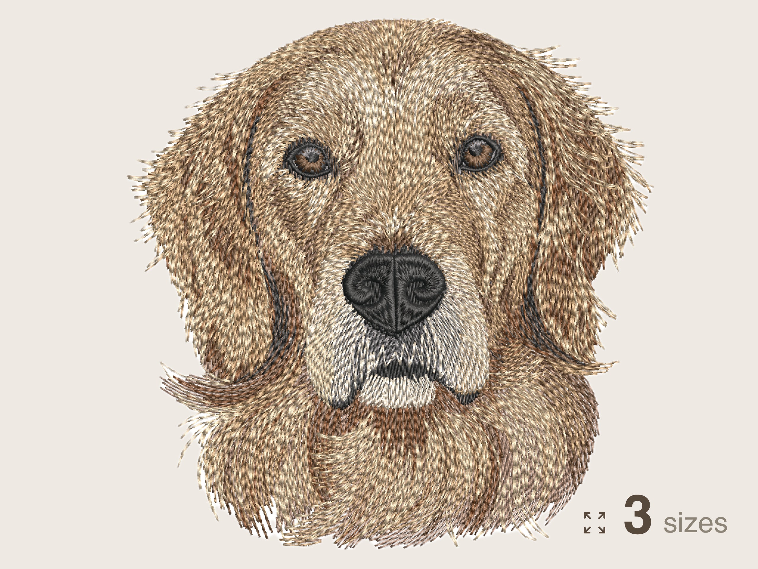 GOLDEN RETRIEVER Machine Embroidery Design Instant Download - Etsy