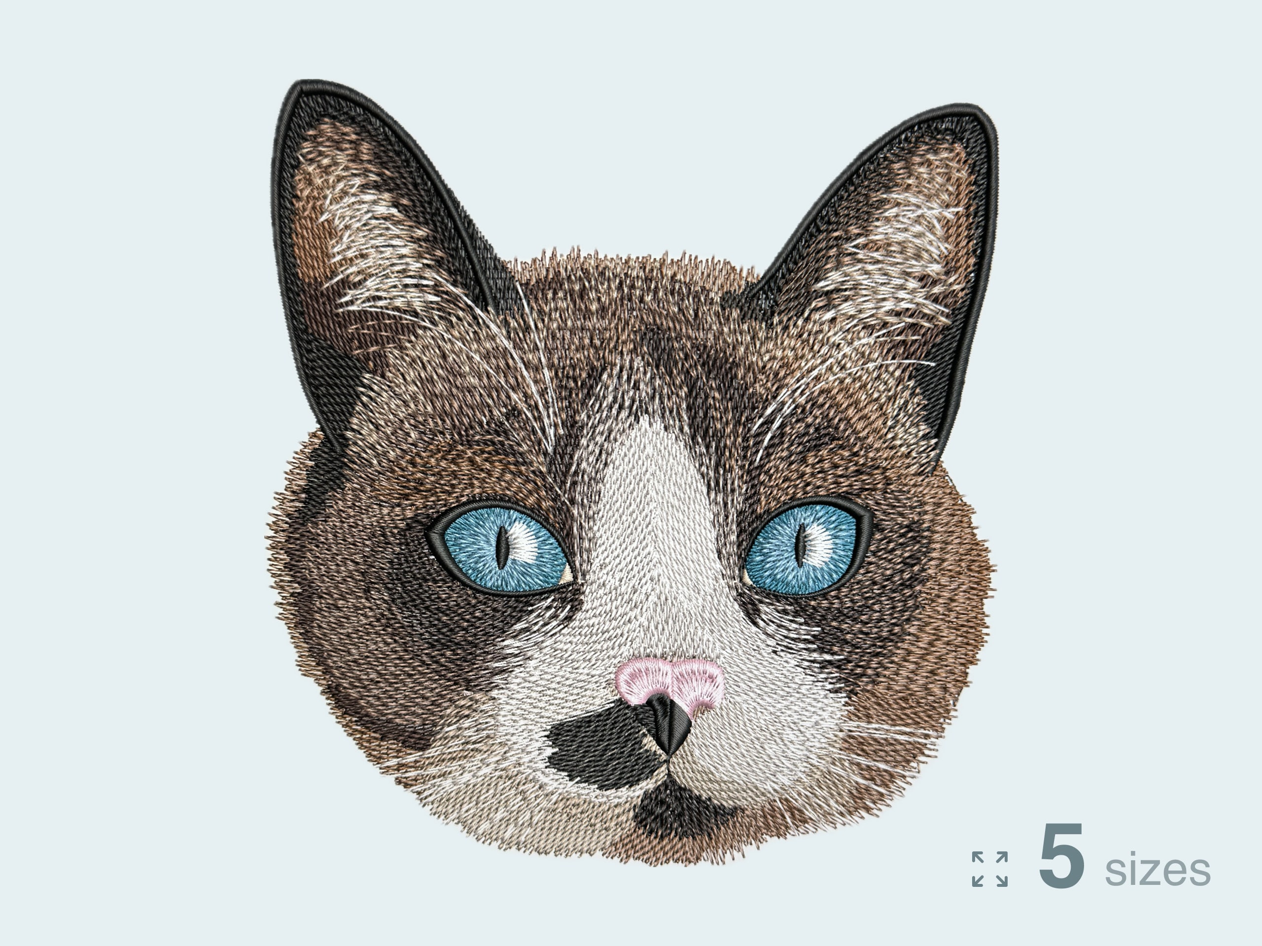 BLUE EYE CAT Machine Embroidery Design Instant Download - Etsy