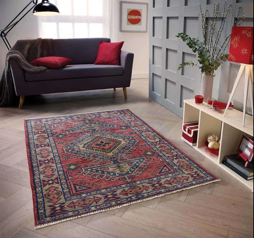 Serapi Rug, 3x4 Rug, Rust Colored Rug, Handmade Oriental Rug, Carpet ...