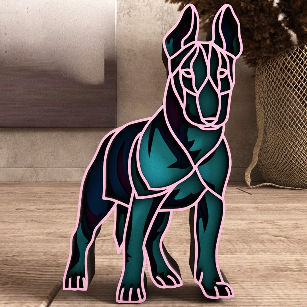 3d Dog Svg,mandala Animal Svg Lightburn,cricut,wall-art,multilayer Cut ...