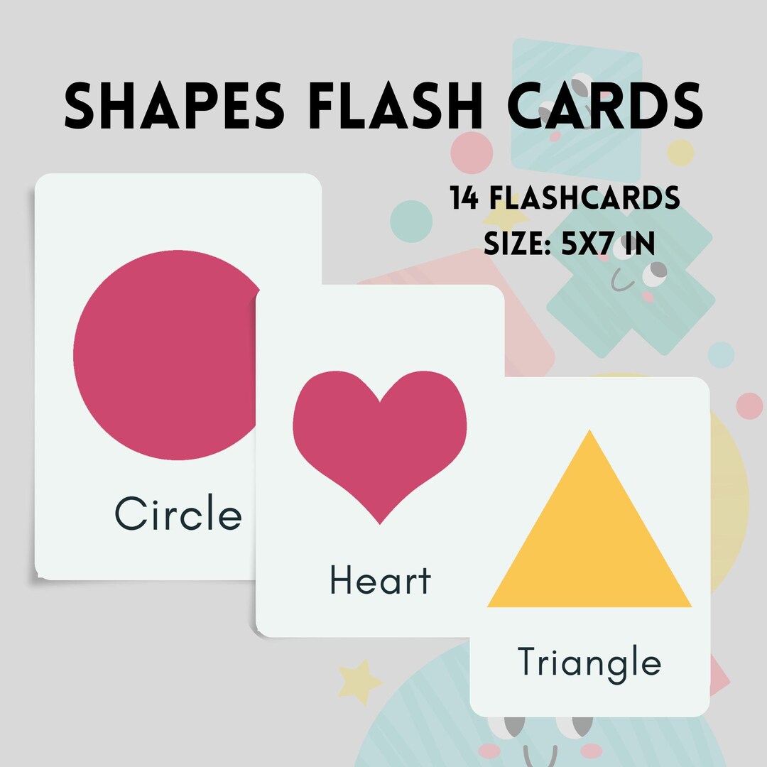 Shapes Flashcards | Preschool Learning Worksheets | Printable ...