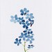 Printable Blue Flowers Watercolor Art Digital Download - Etsy