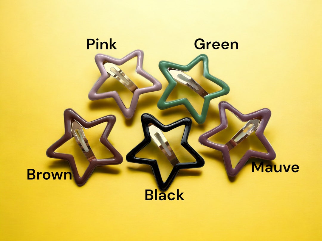 Jumbo Star Clips - Etsy