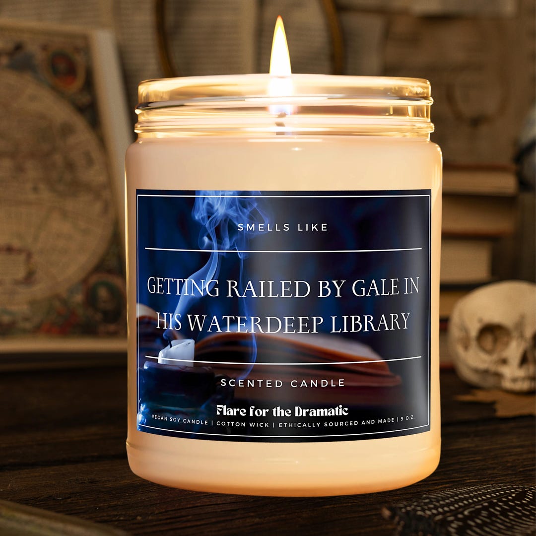 Smells Like Getting Railed by Gale in His Waterdeep Library Scented Soy ...