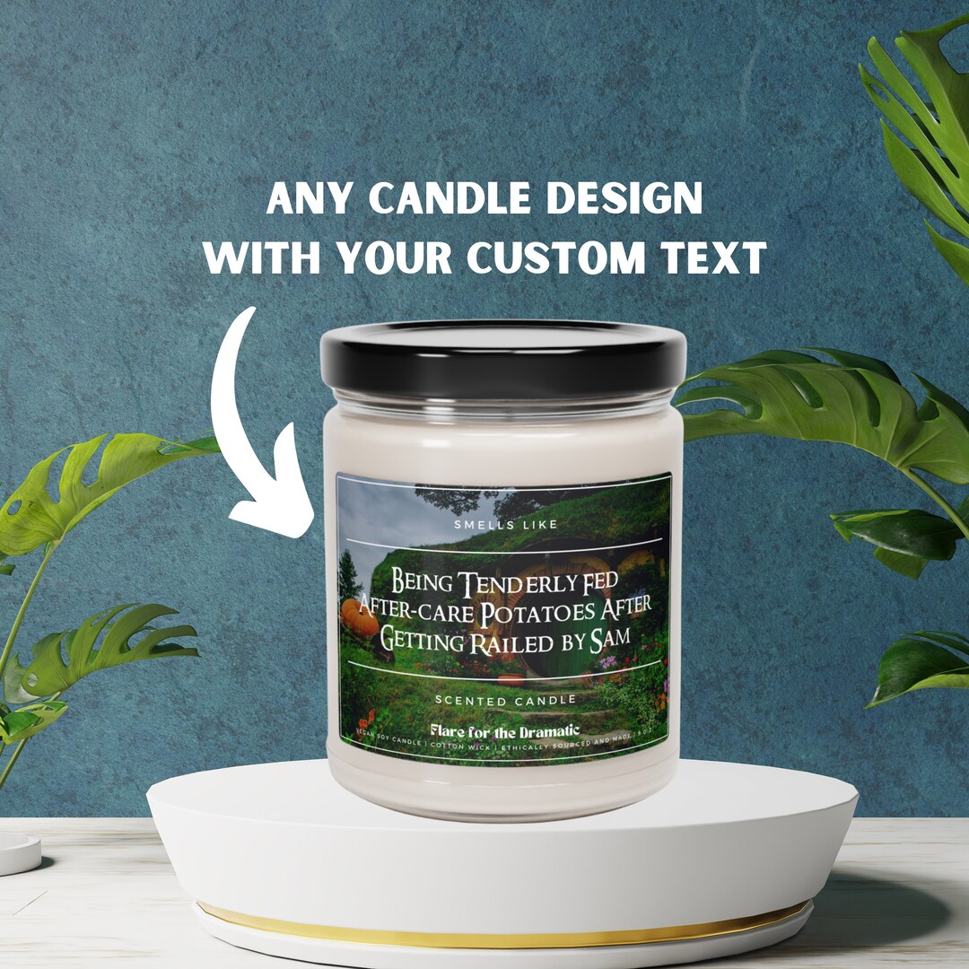 Custom Naughty Pop Culture Scented Soy Candle, NSFW Funny Fictional ...
