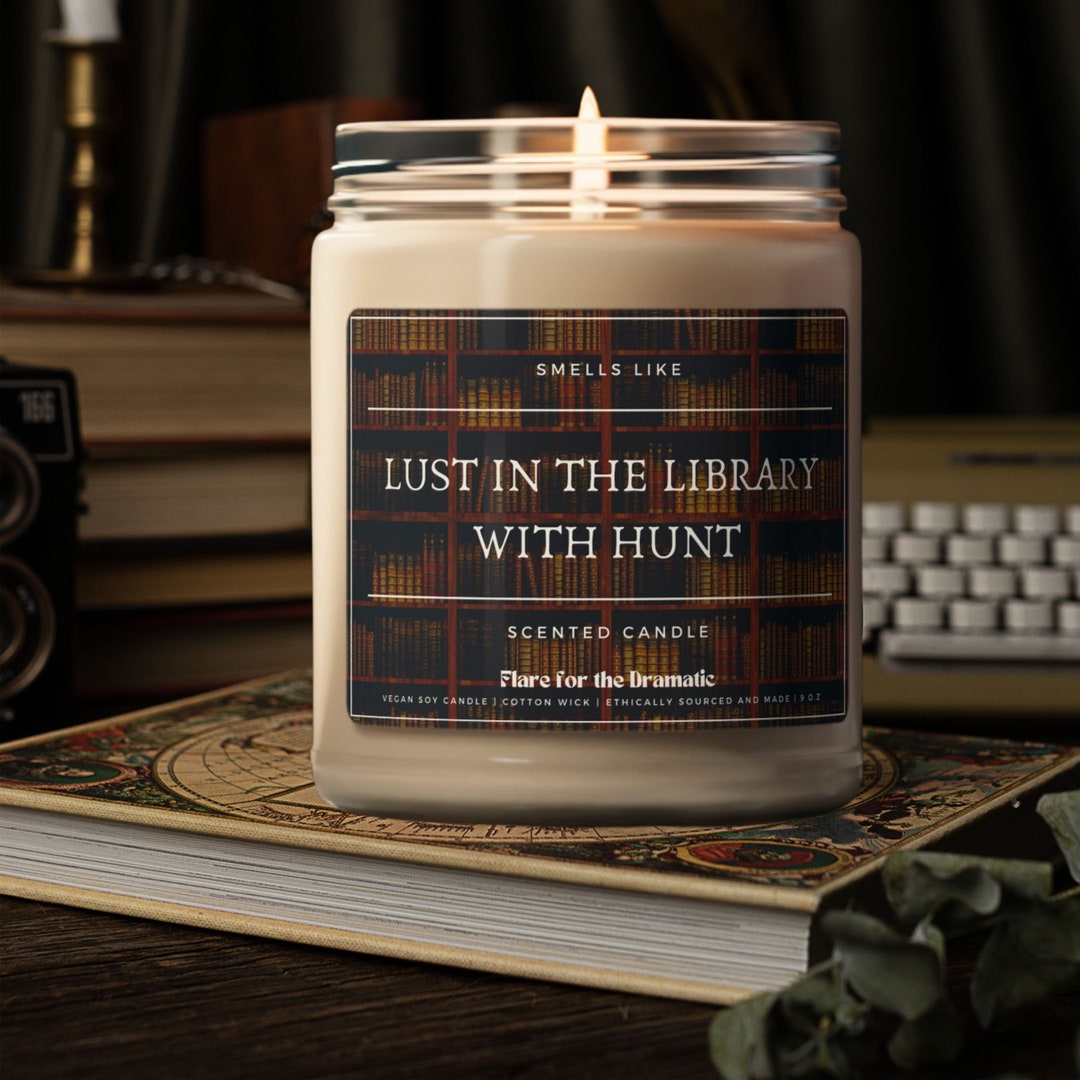 Smells Like Lust in the Library With Hunt Scented Candle Fictional Men ...