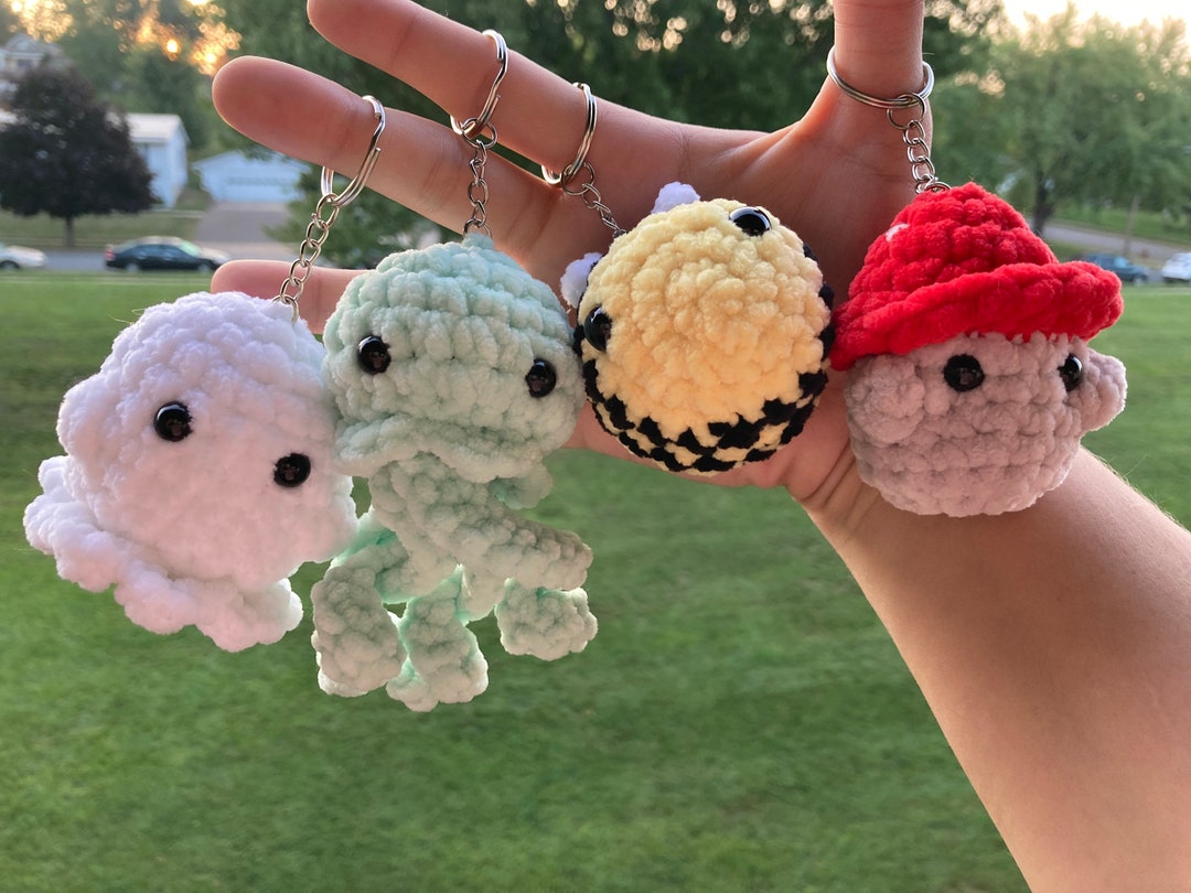 Crochet Animal Keychains - Etsy