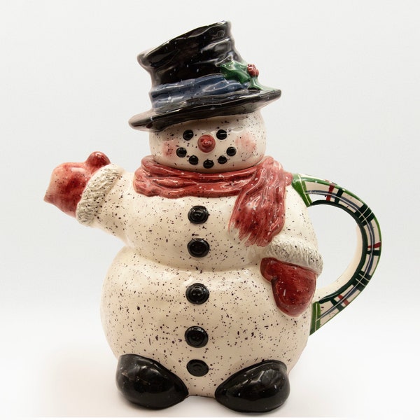 Snowman Pitcher - Etsy