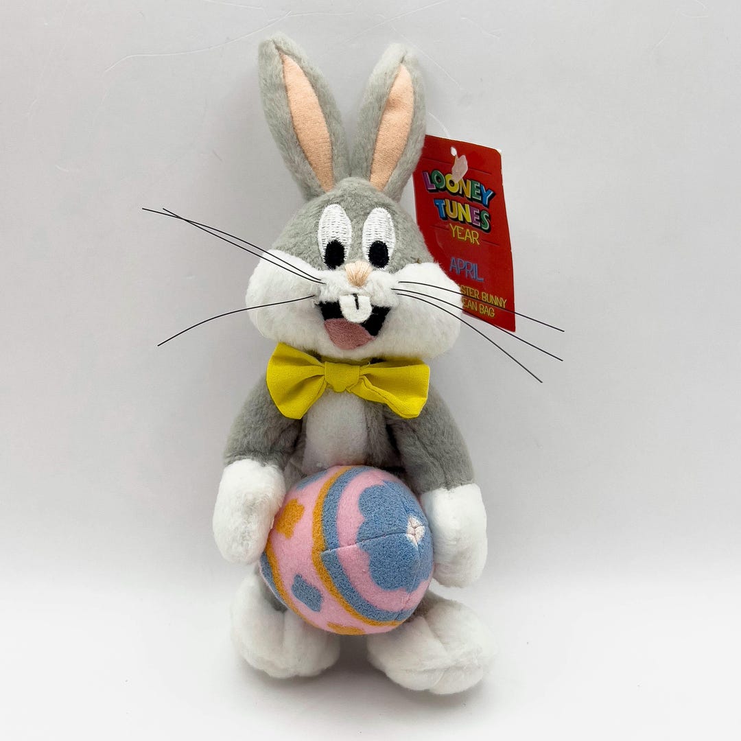 Vintage 1999 Warner Bros Bugs Bunny Easter Bean Bag Plush – Collectible ...