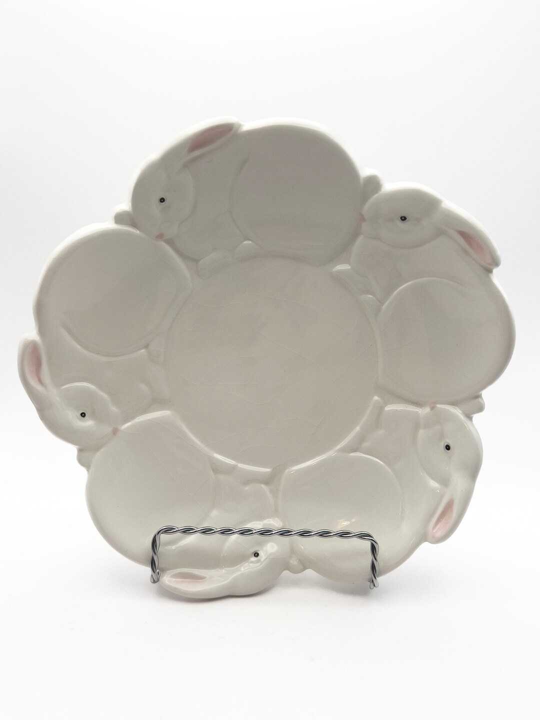 Vintage Dept 56 Bunny Plate, Vintage Easter Bunny Plate, Vintage Easter ...