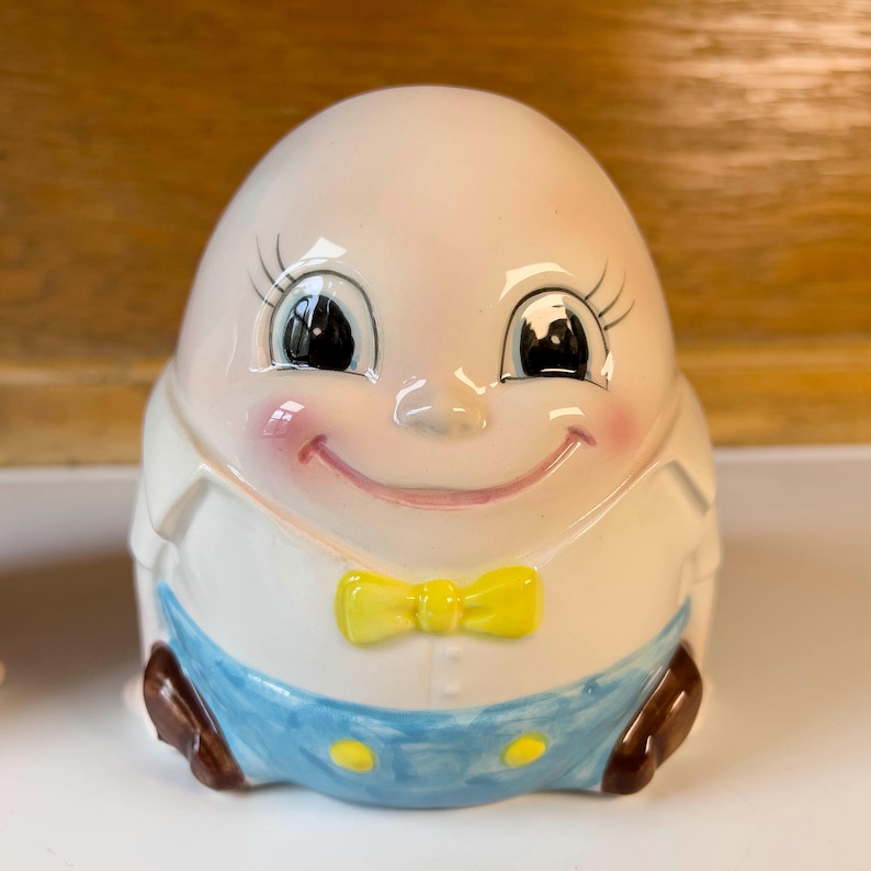 Vintage 1960s Humpty Dumpty Ceramic Planters by Relpo - Etsy