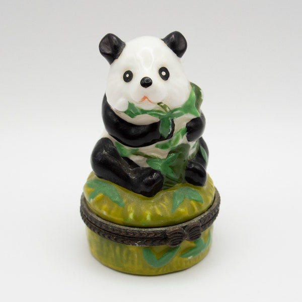 Porcelain Panda Trinket Box - Etsy