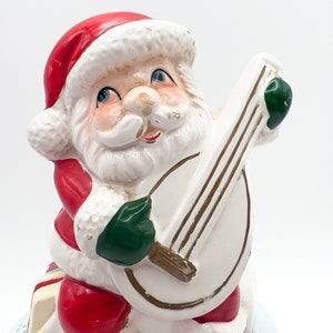 Vintage Rotating Santa Claus Music Box, Collectible Vintage Christmas ...