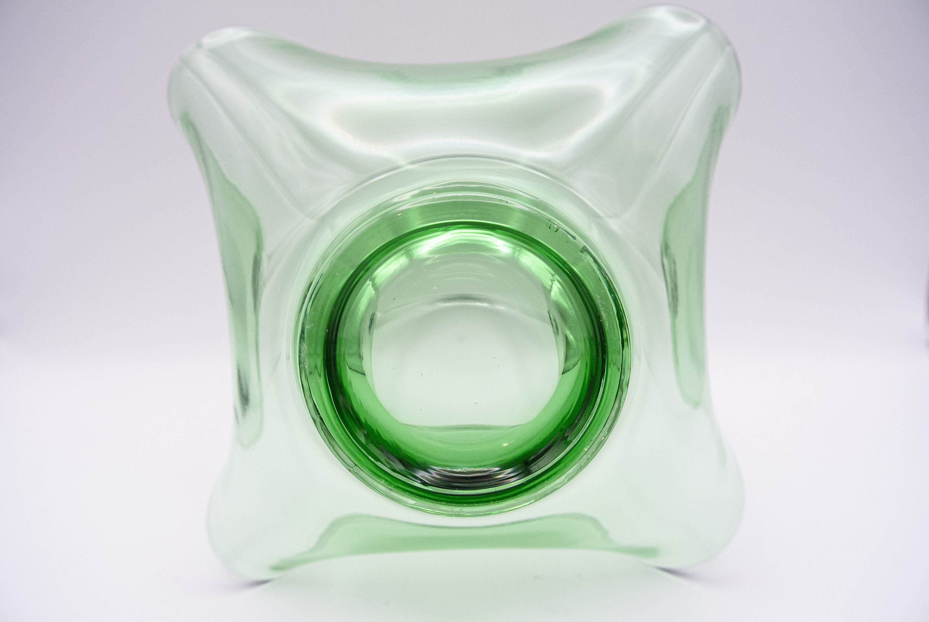 Mid-century Viking Emerald Green Glass Basket From 1950s, Collectible ...