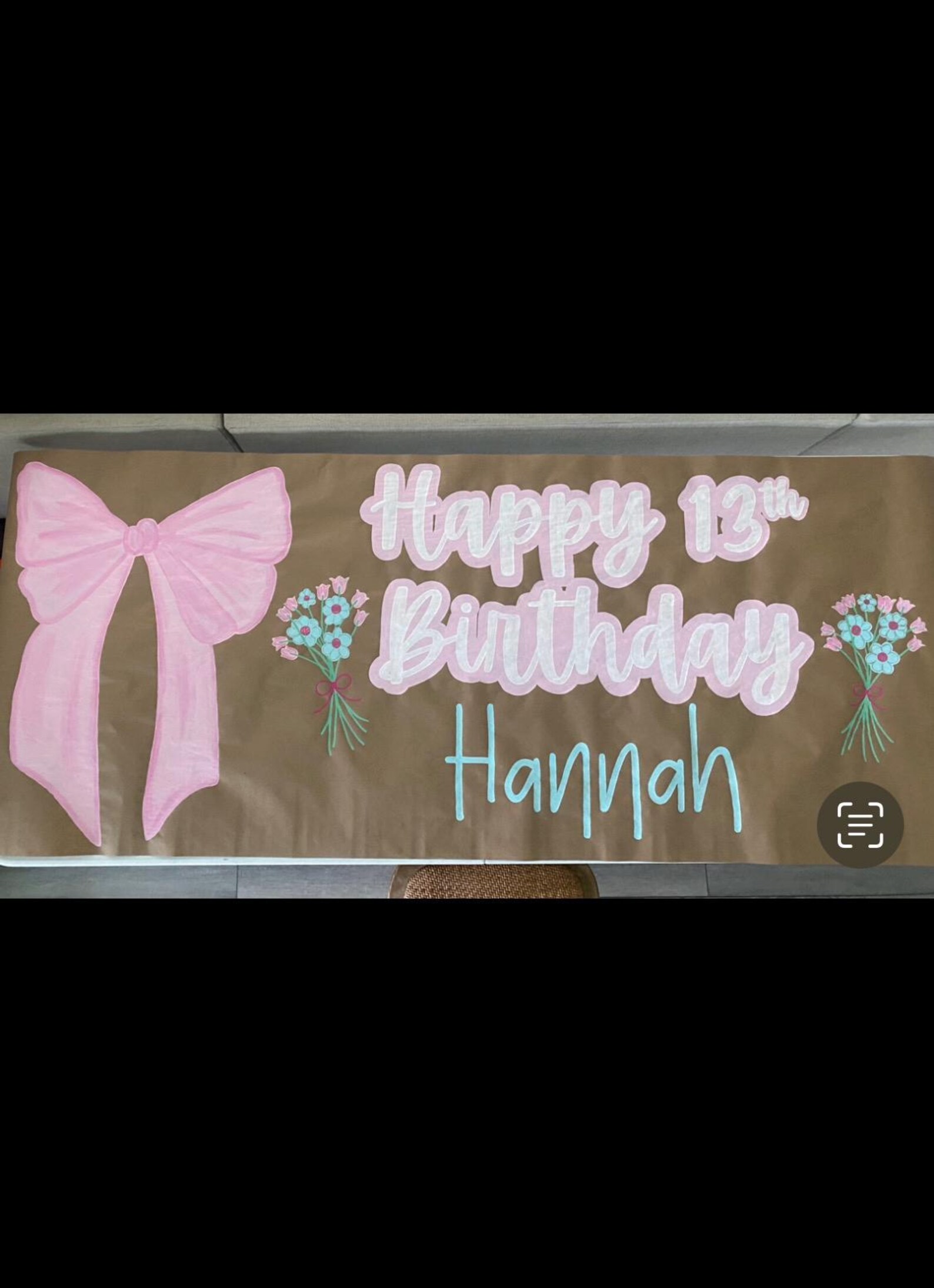 Pink Bow Hand Painted Sign - Etsy
