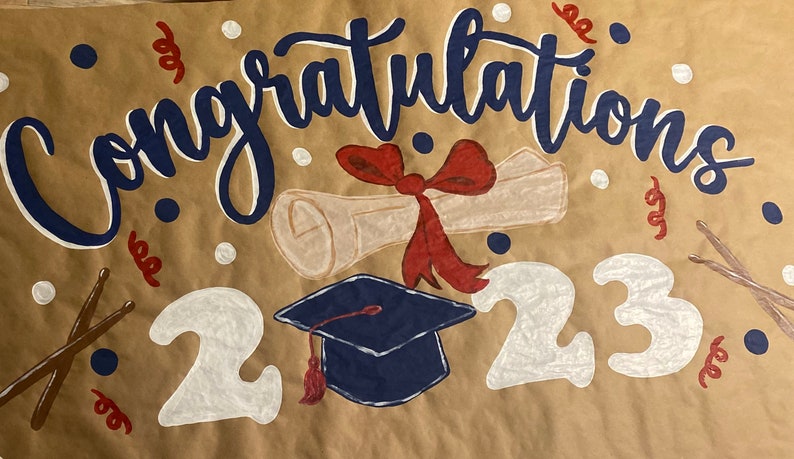 Graduation Hand Painted Sign - Etsy