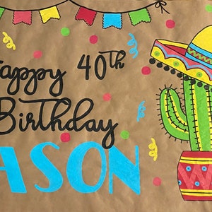 Mexican Fiesta Hand Painted Sign - Etsy