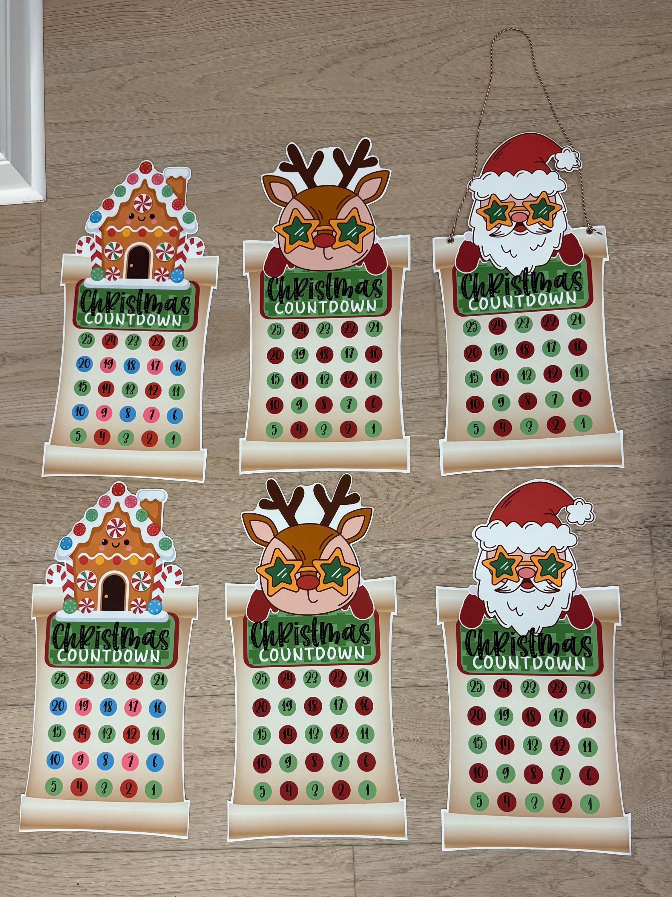 Christmas Countdown Calendar Canva Template Bundle (digital Download ...