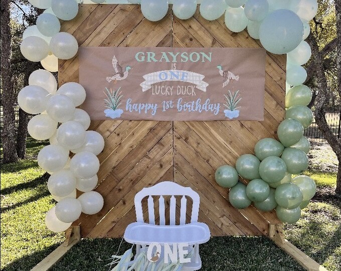 One Lucky Duck Hand Painted Sign - Etsy