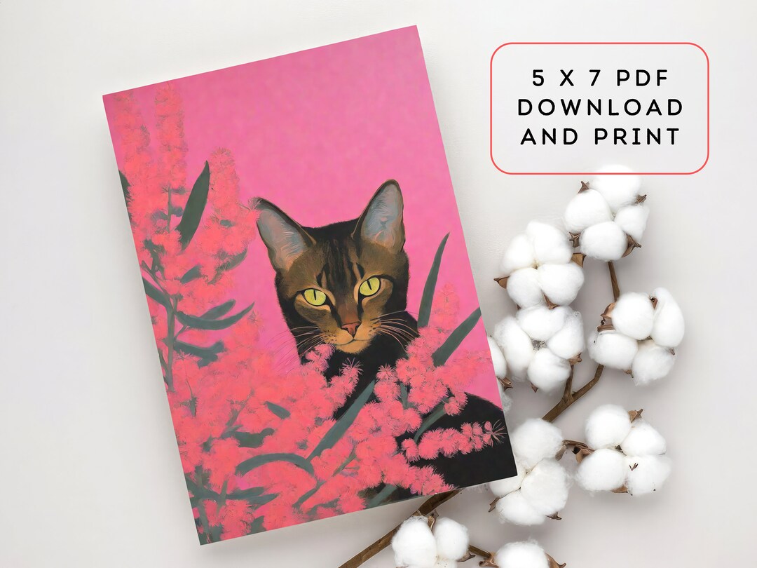 Printable Greeting Cards | Animal Themed Card | Digital Design ...