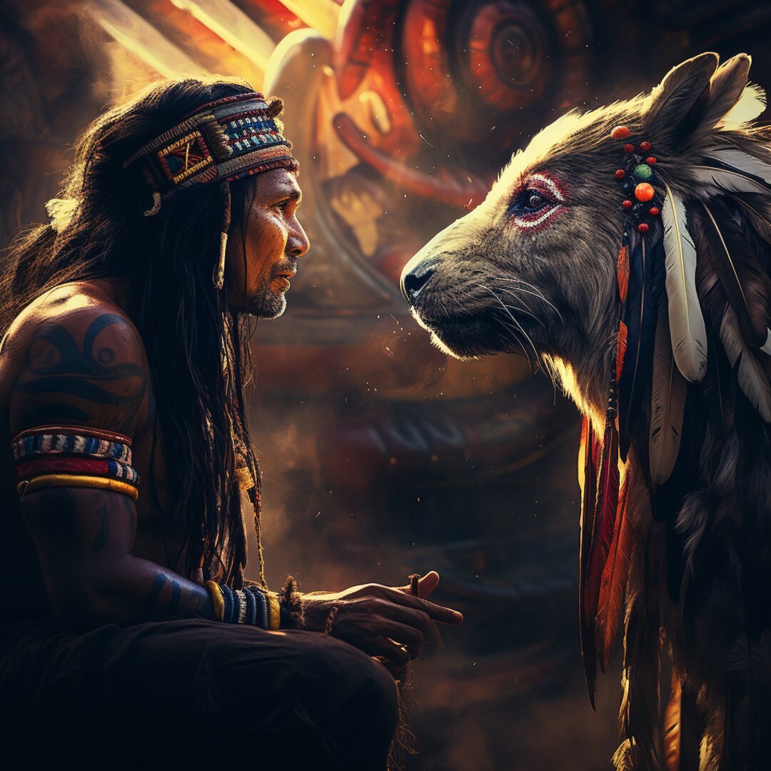 Wolf Spirit Indigenous Art, Native Art, Illustrations, Photo Realistic ...