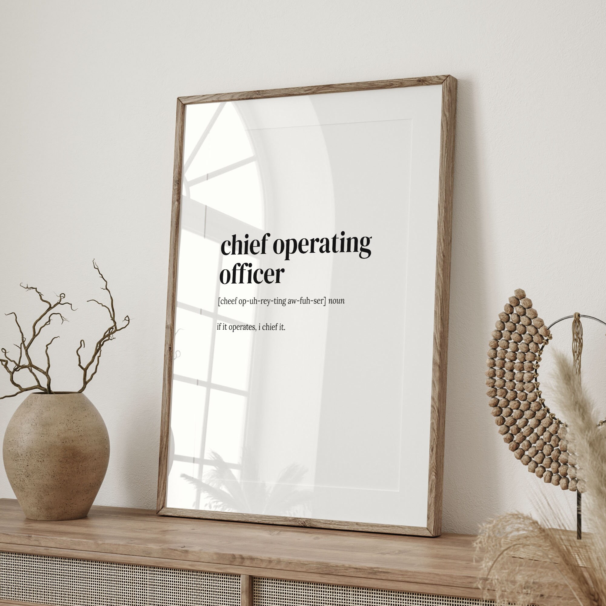 Chief Operating Officer Definition Print Dictionary Poster - Etsy UK