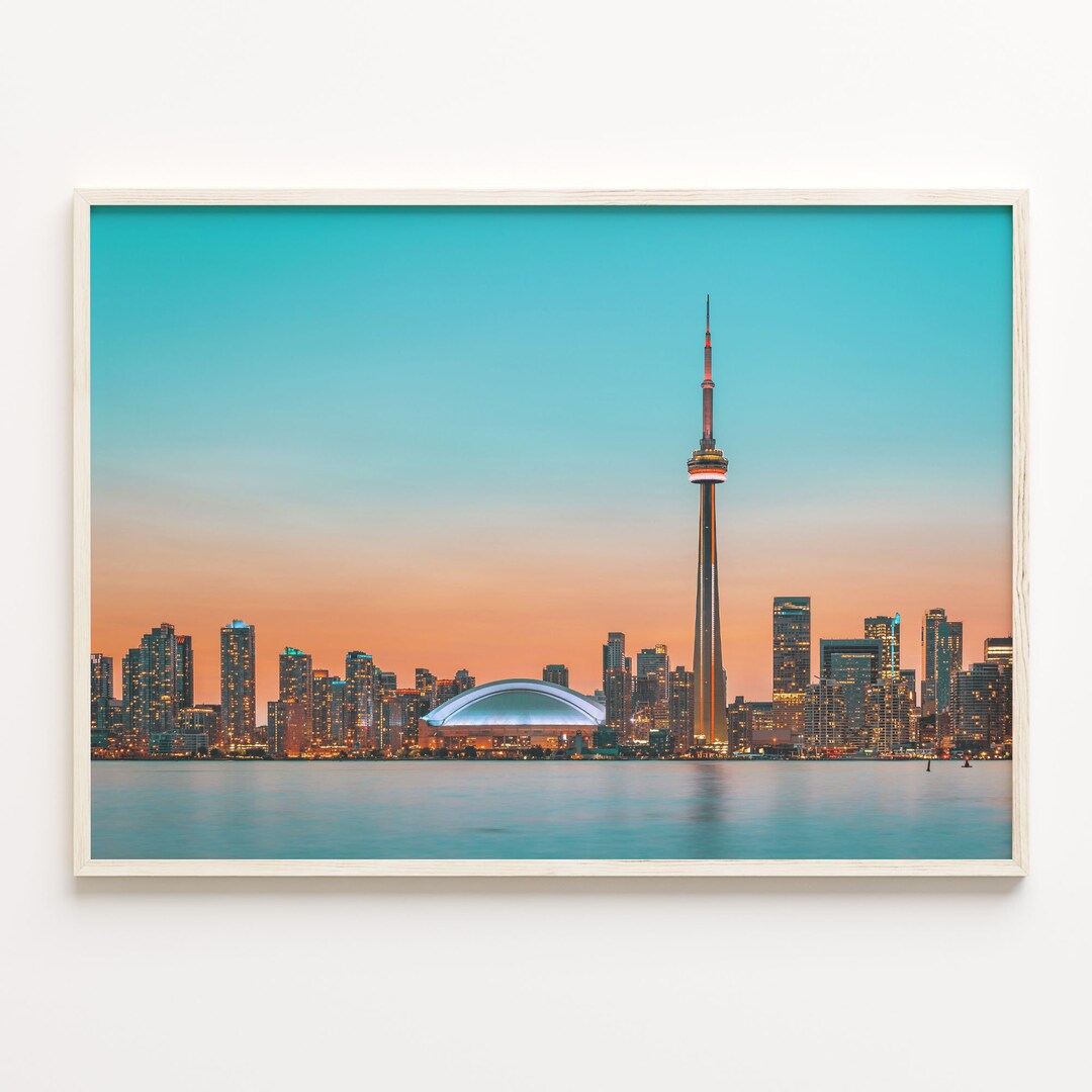 Toronto Colorful Poster Print, Toronto Photo Wall Art, Toronto Wall ...