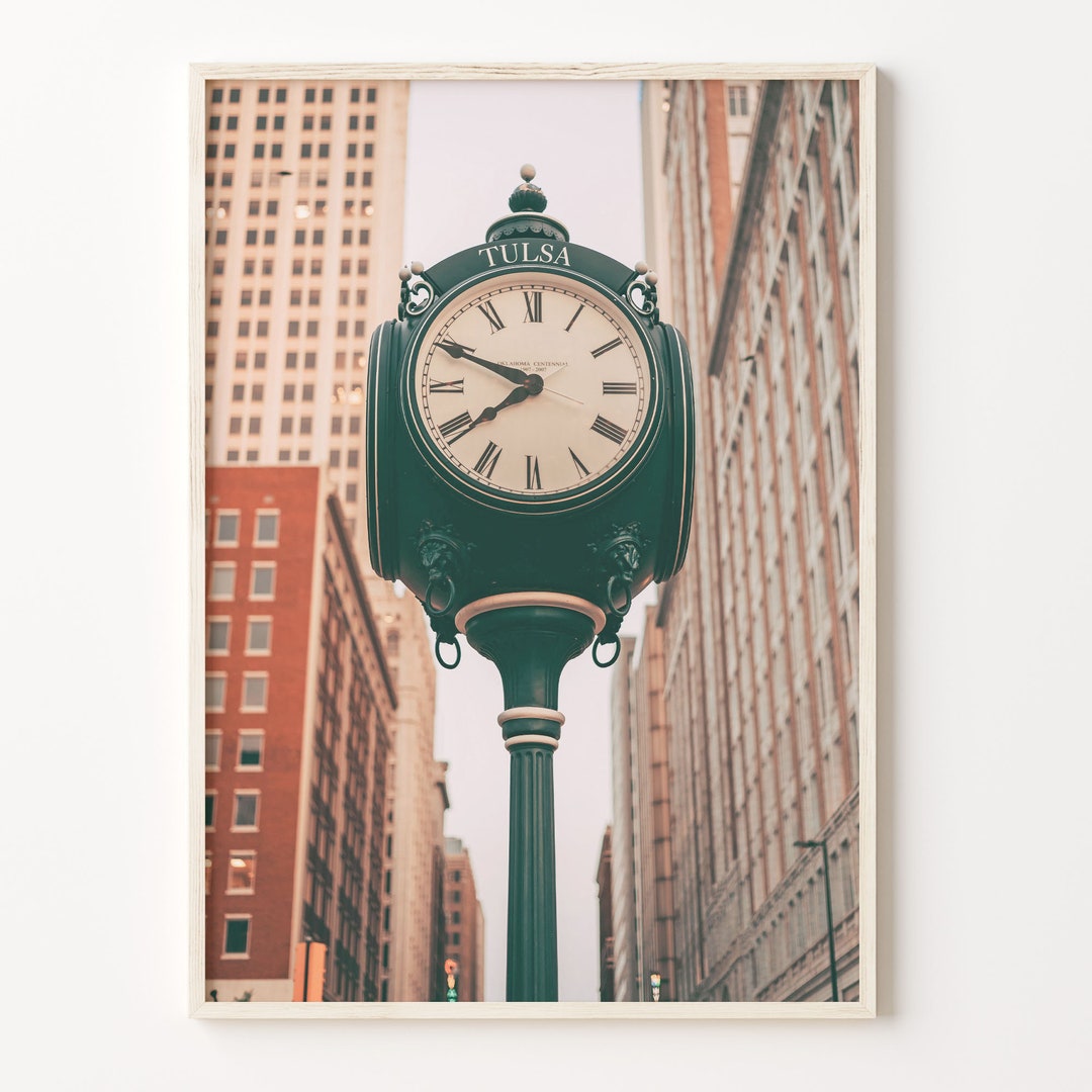 Clock Colorful Poster Print, Clock Photo Wall Art, Wall Art Boho Decor ...