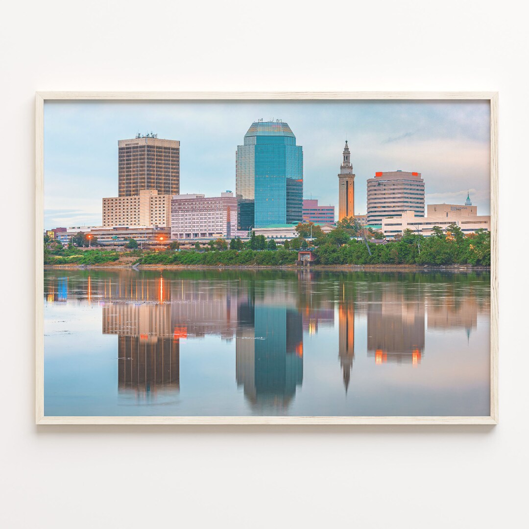 Springfield Colorful Poster Print Massachusetts, Springfield Photo Wall ...
