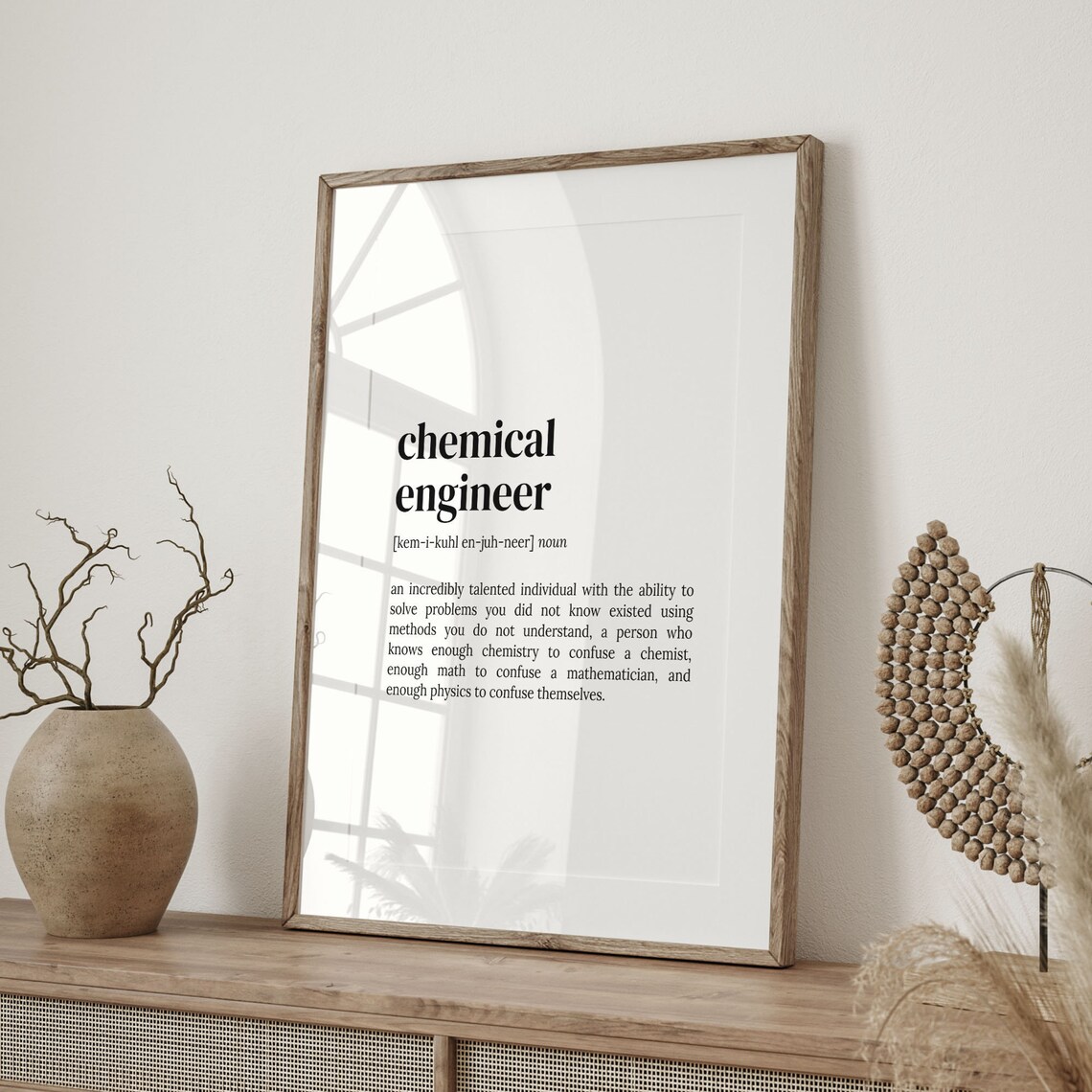 Chemical Engineer Definition Print: Quote Wall Art - Etsy