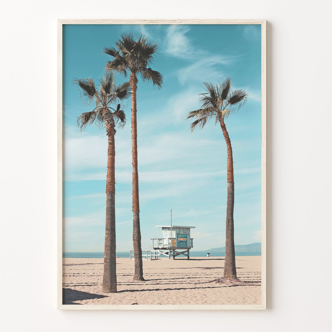 Santa Monica Colorful Poster Print, Santa Monica Photo Art, Decor ...