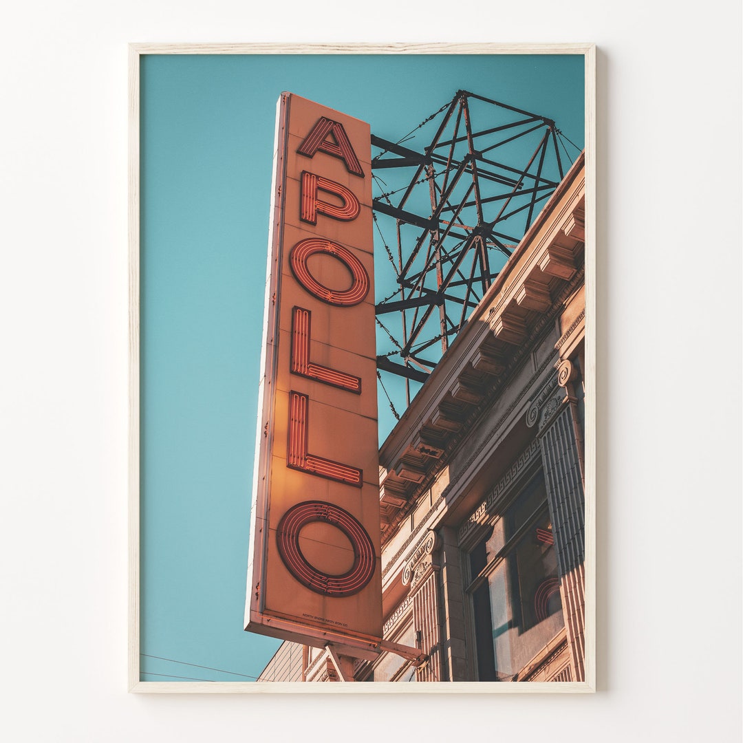 Apollo Theater Colorful Poster Print, Apollo Theater Photo Wall Art ...