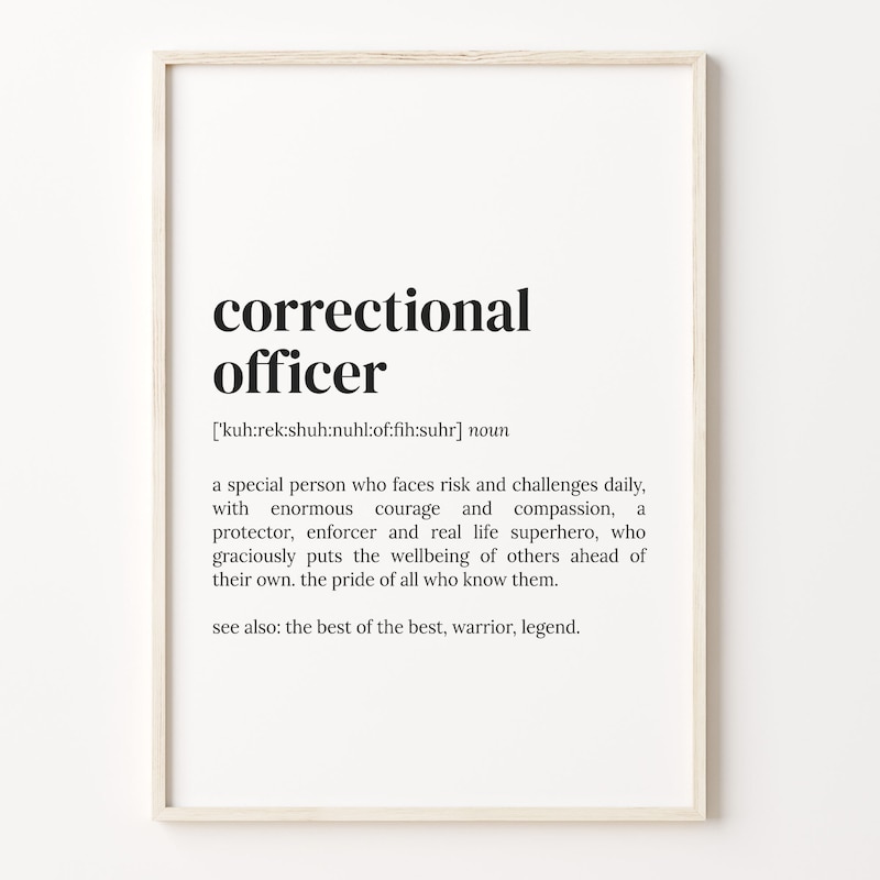 Corrections Officer - Etsy