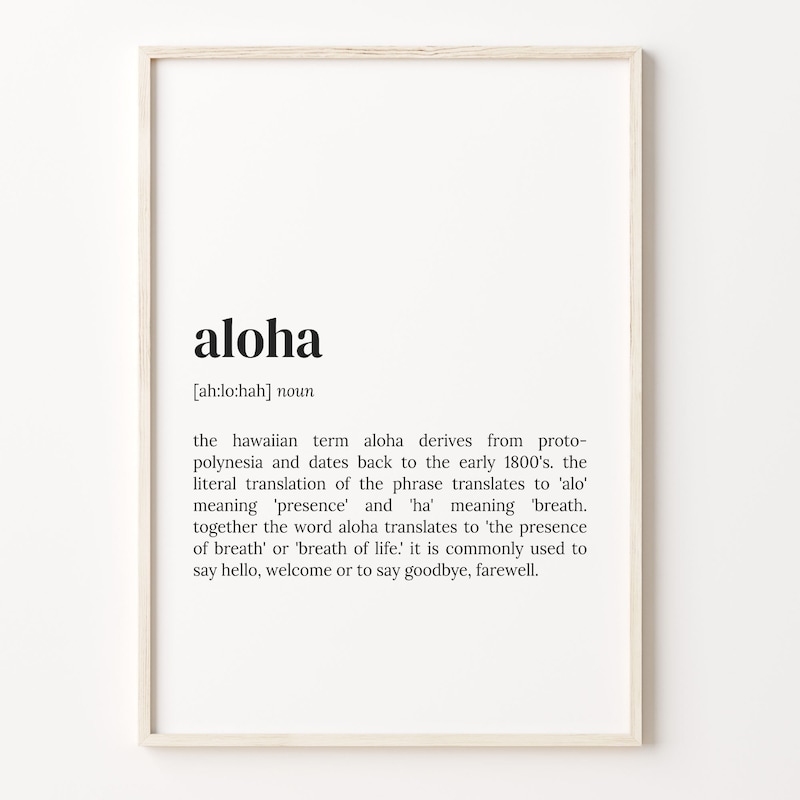 Aloha - Etsy