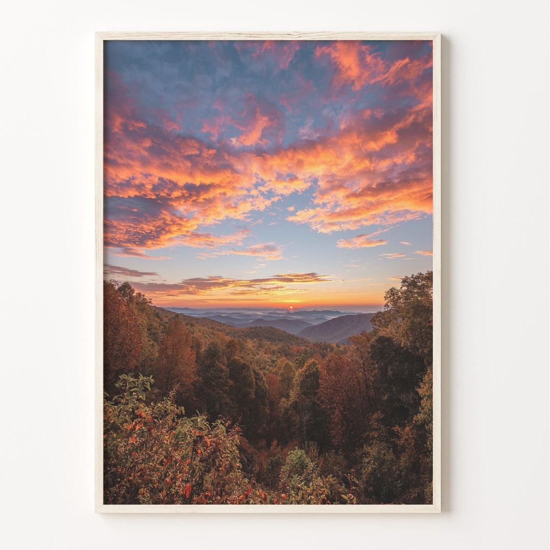 North Carolina Colorful Poster Print, Wall Art, Wall Decor, North ...