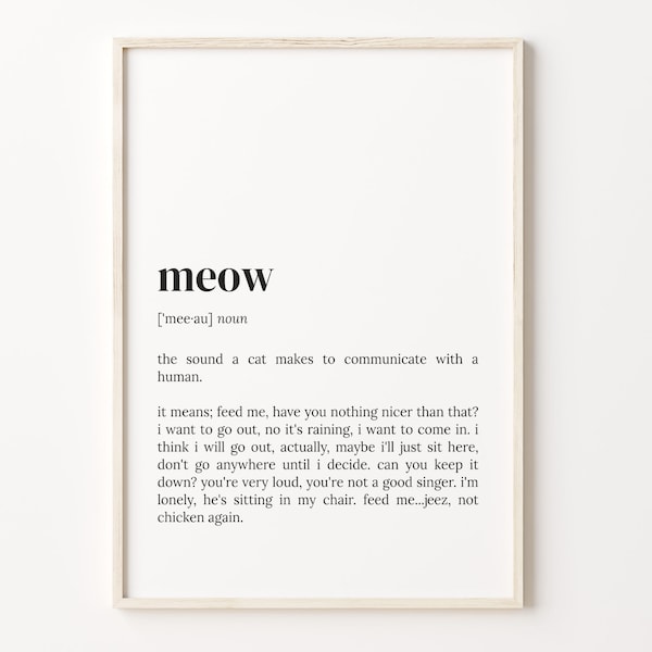 Meow - Etsy