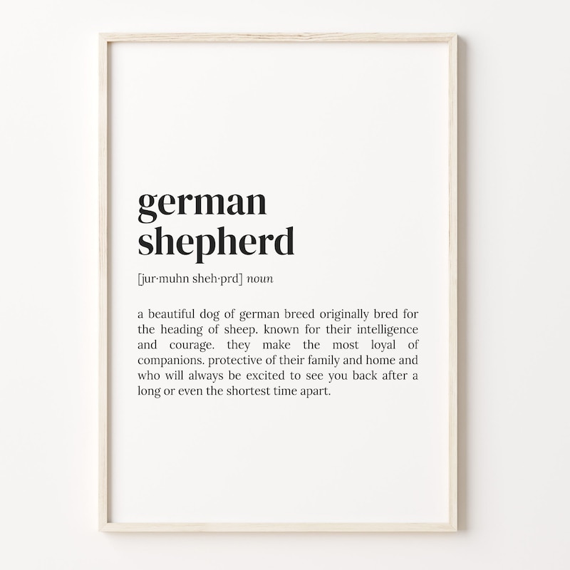 German Shepherd Dog - Etsy