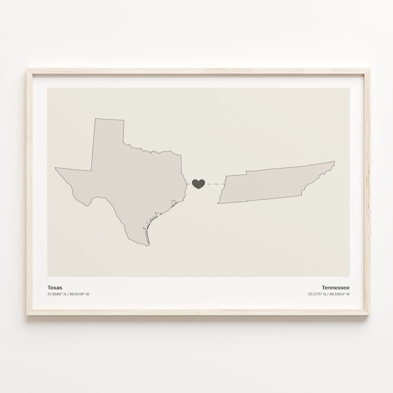 Texas and Tennessee Love - Etsy
