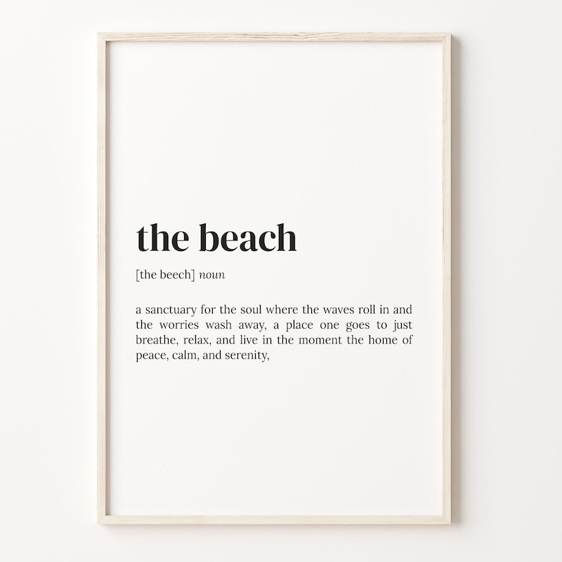 Wall Decor Beach Quotes - Etsy