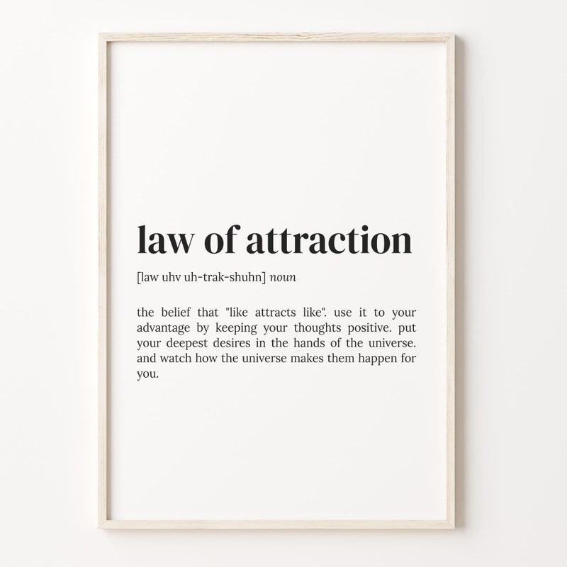 Law of Attraction - Etsy