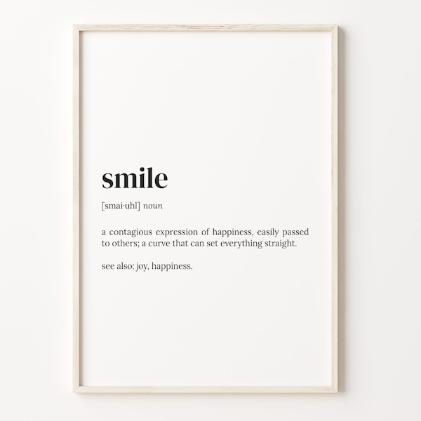 Smile Quote - Etsy